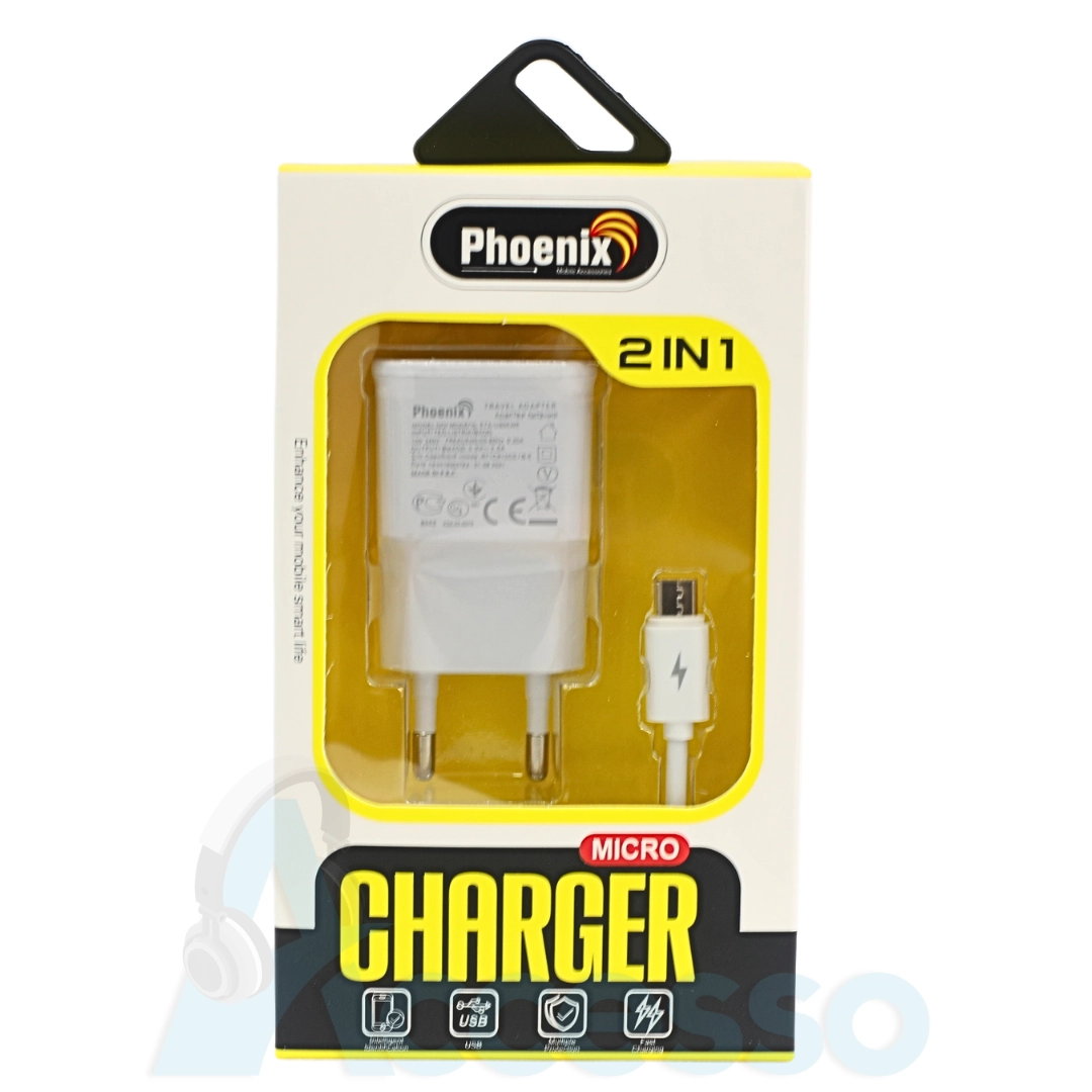 Chargeur Micro USB 2-en-1 Phoenix - Accesso